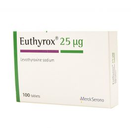 Euthyrox 25 Mcg Tablet 100Pcs